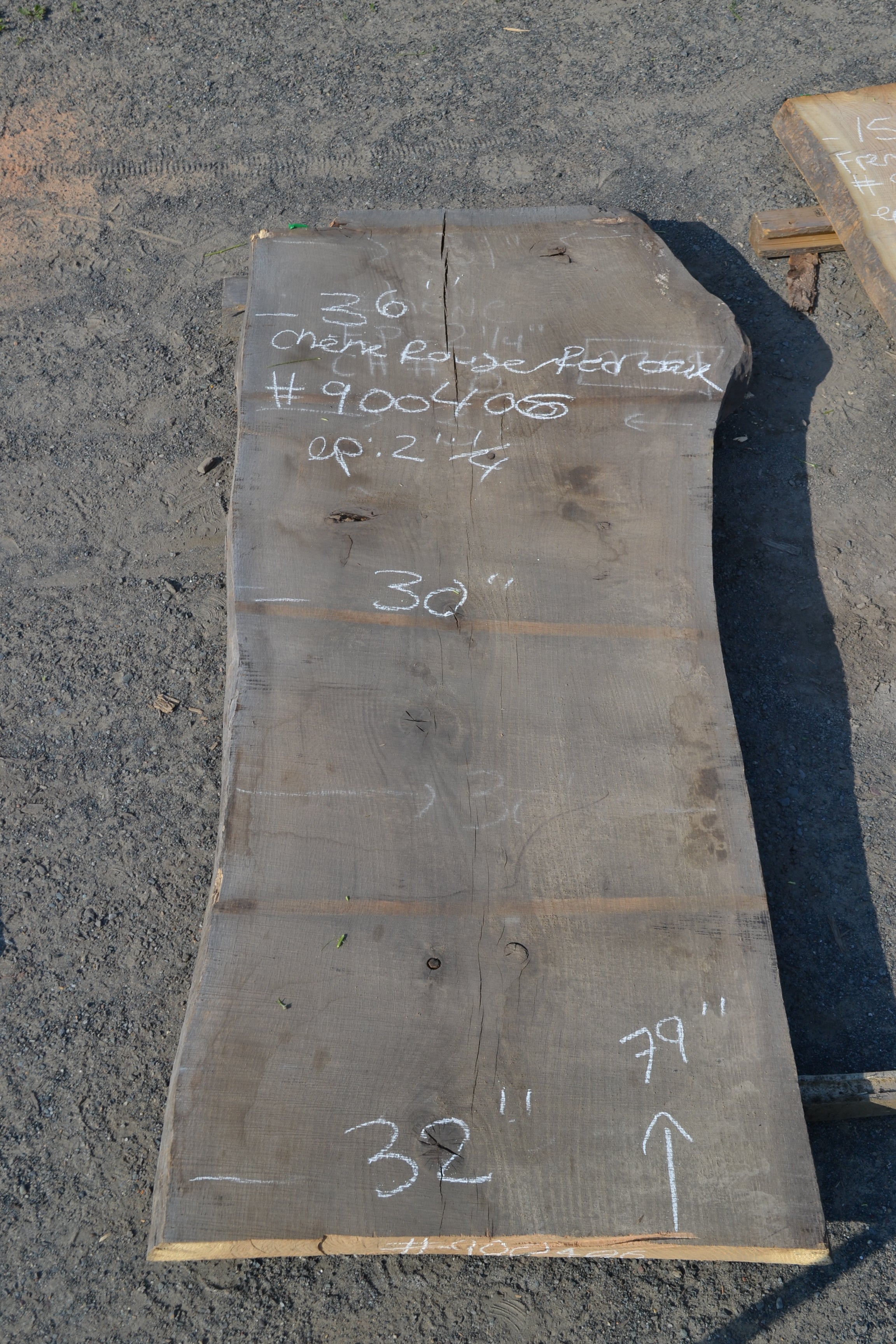 Red Oak Slab – can-am logs & lumber