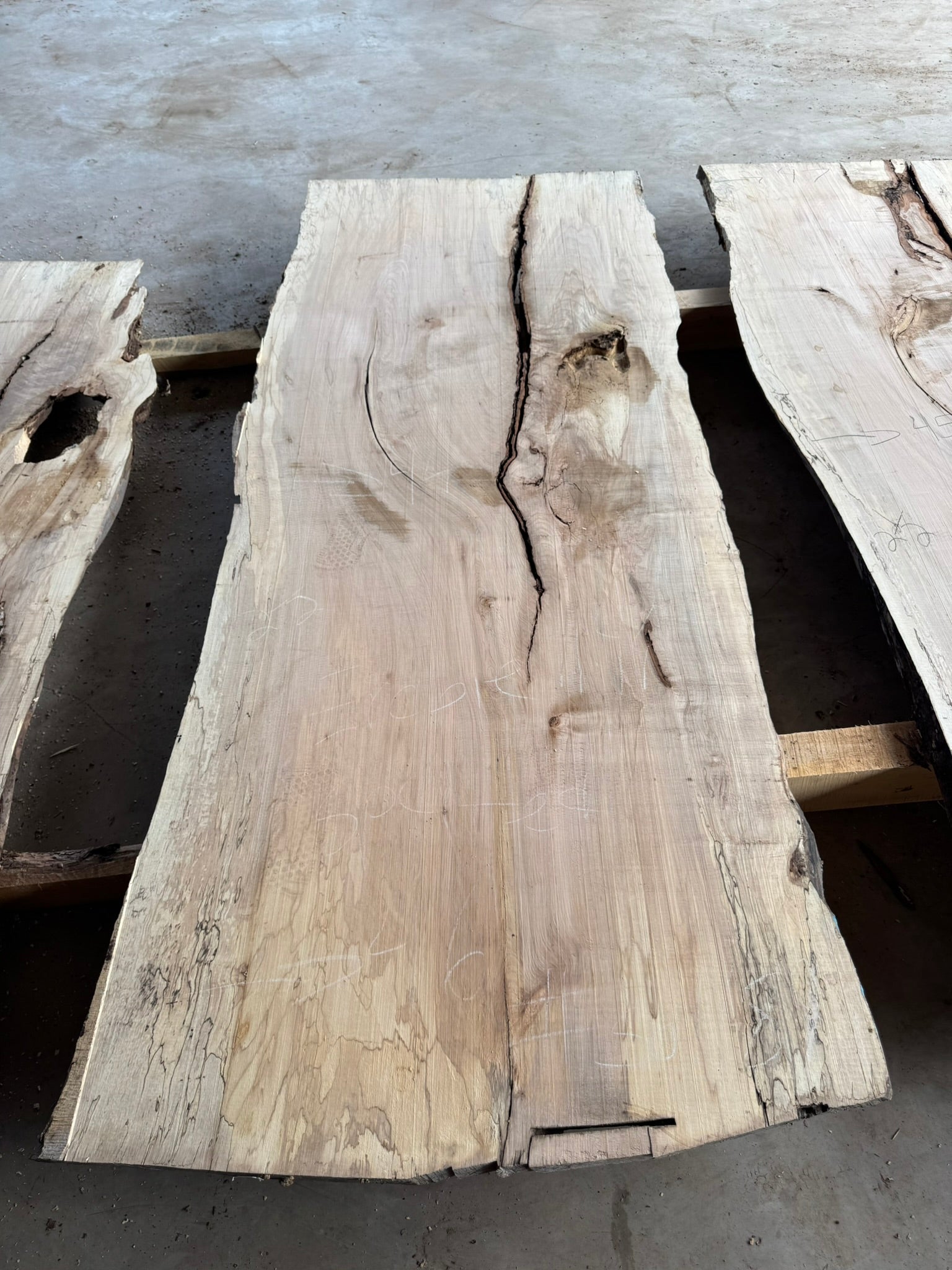 Planed Red Maple Slab (#501189) – can-am logs & lumber