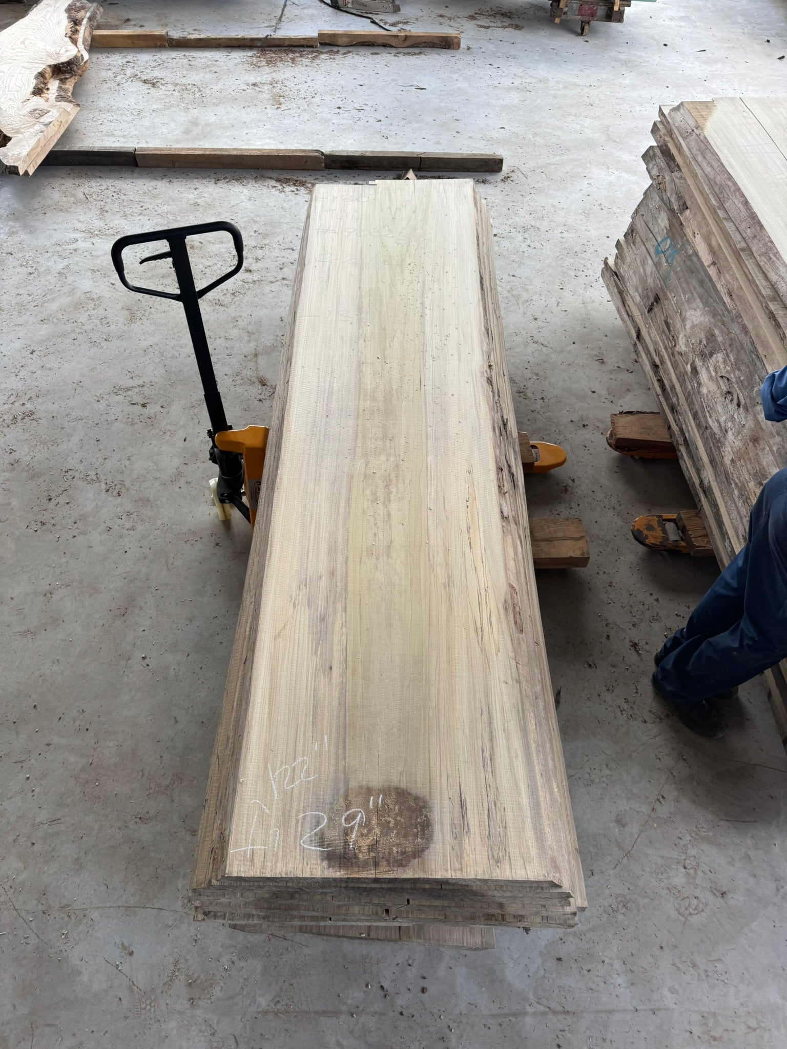 Planed KD Tulip poplar Live edge Lumber (#900238). – can-am logs & lumber